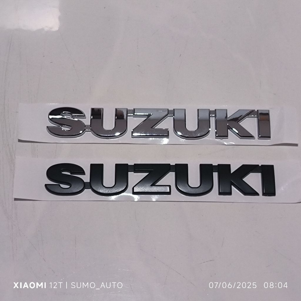 Jual emblem tulisan SUZUKI untuk suzuki ertiga jimny baleno dll | Shopee Indonesia