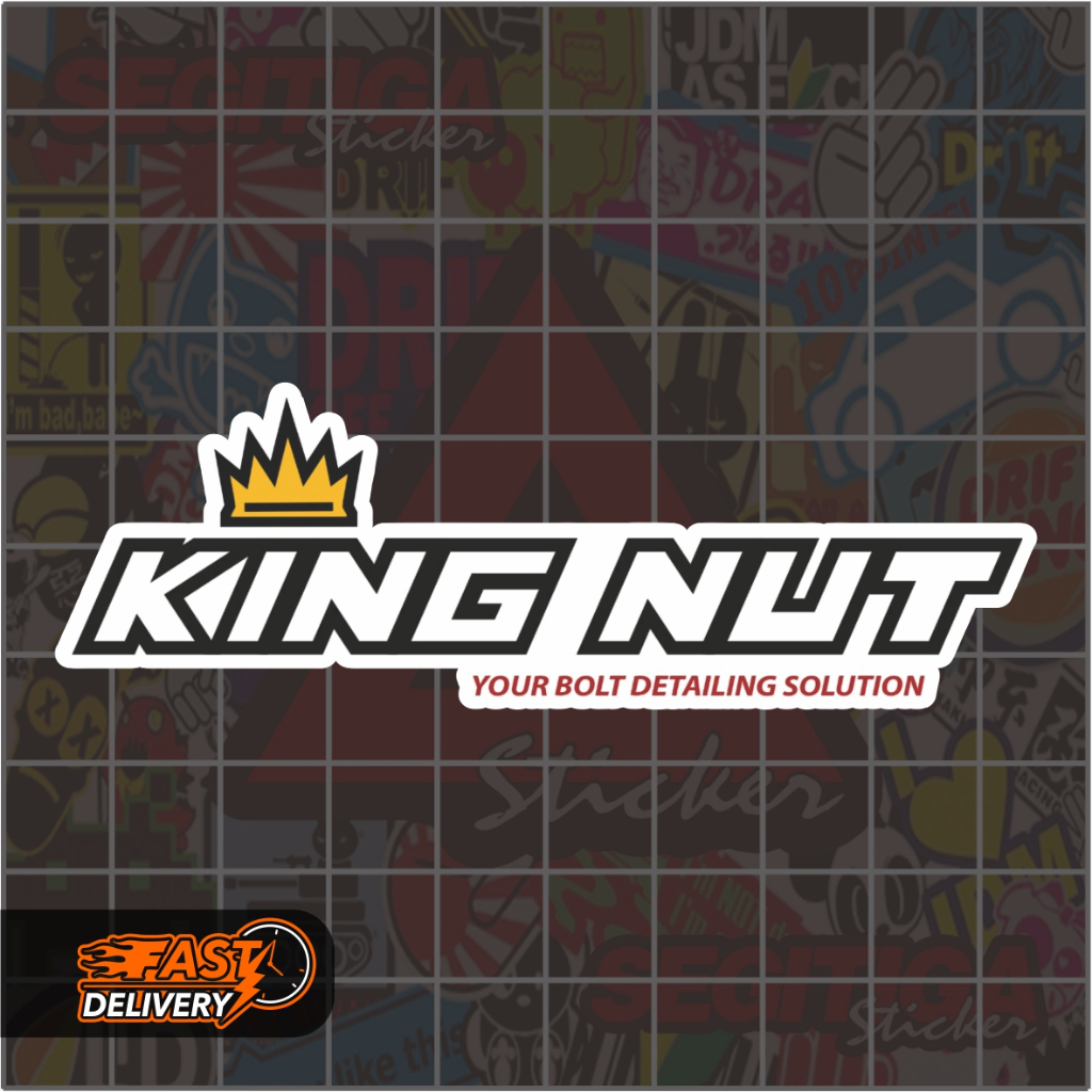 Jual Sticker King Nut Ukuran 9 x 3 Cm | Shopee Indonesia