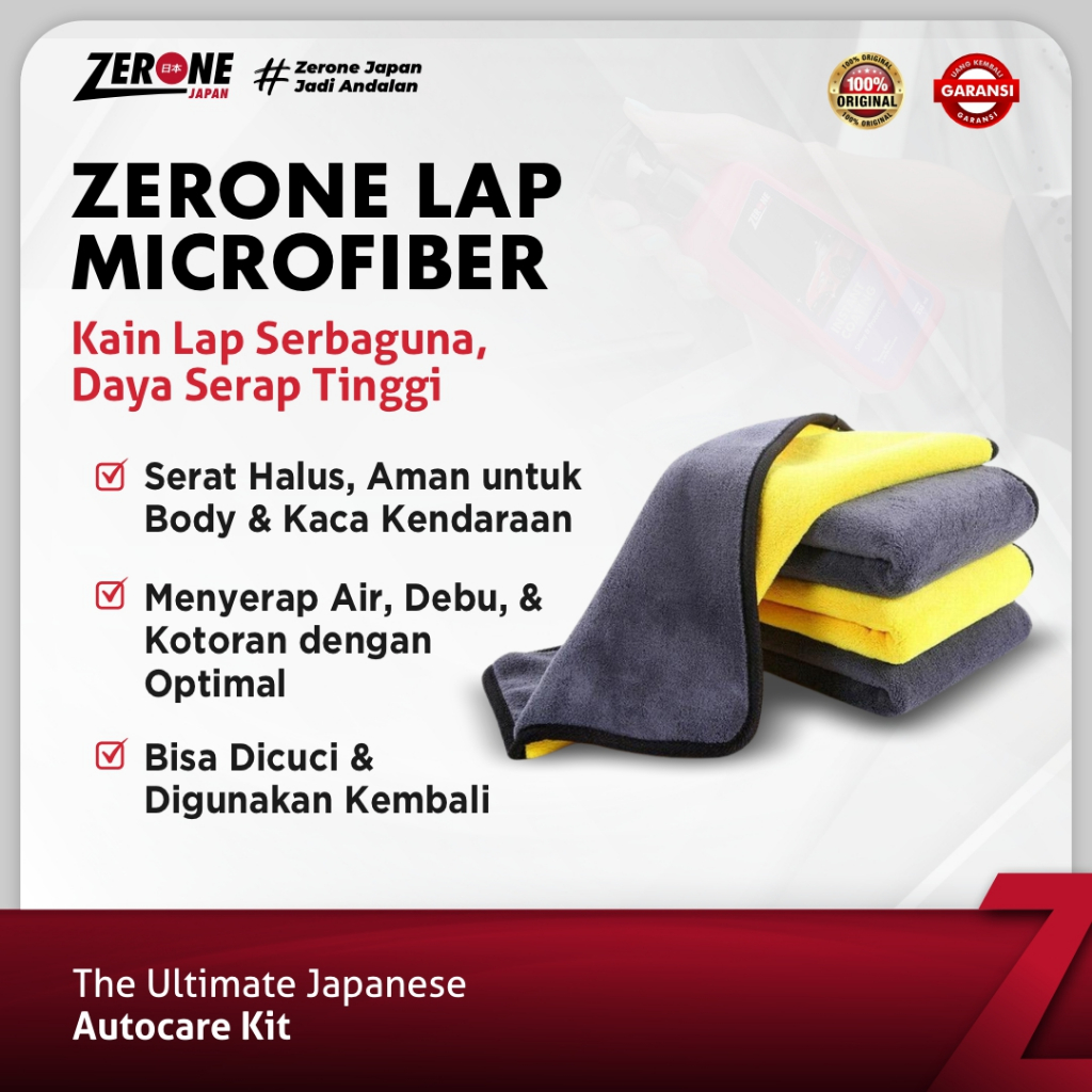 Jual Lap Microfiber 30x30 Premium Super Halus Daya Serap Tinggi Bisa ...