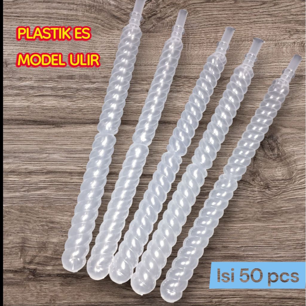 Jual plastik es model ulir isi 50pcs plastik es pudot ulir | Shopee ...