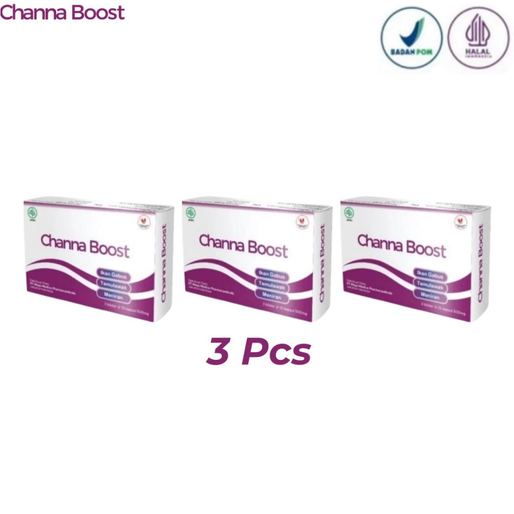Jual CHANNA BOOST Kapsul Ikan Gabus 3 Pcs | Shopee Indonesia