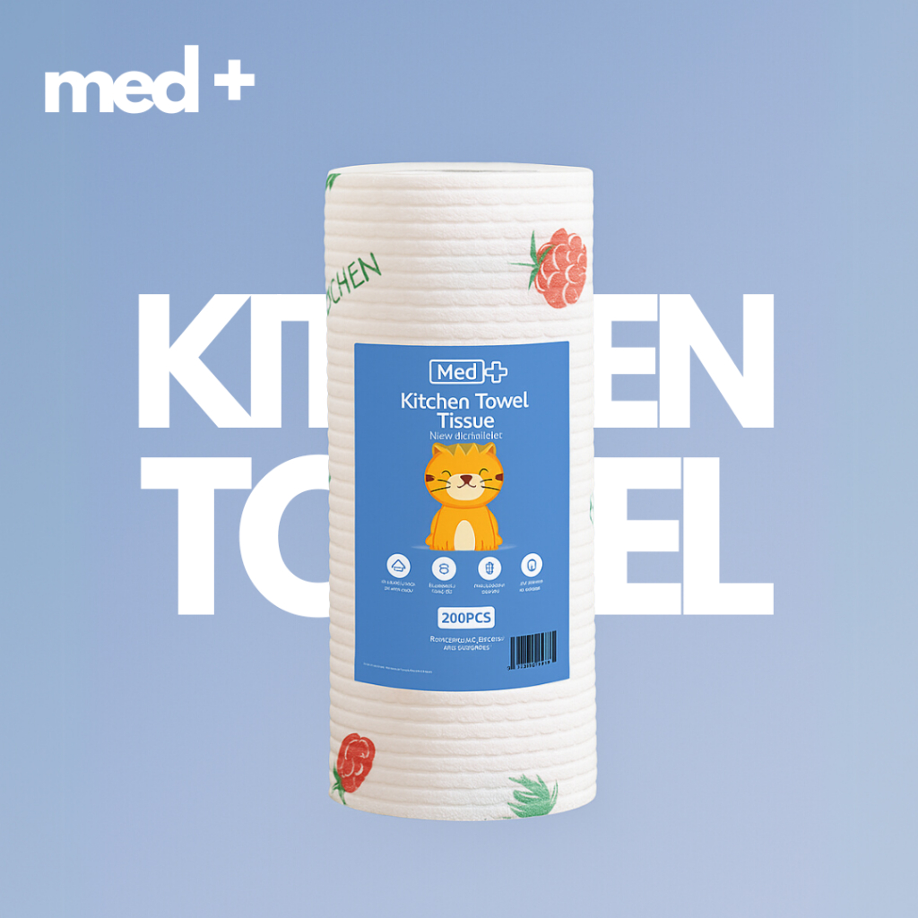 Jual Kitchen Towel Tissue Motif 200 lembar / Kain Lap Dapur Roll/ Kain ...