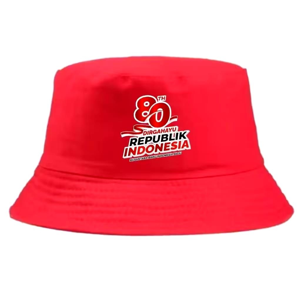 Jual TOPI BUCKET HUT RI KE 80 PANITIA 17 AGUSTUS 1945 MODEL TERBARU ...