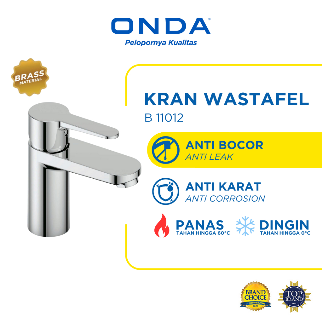 Jual ONDA Kran Wastafel Cuci Tangan Panas Dingin Kuningan B 11012 | Shopee Indonesia