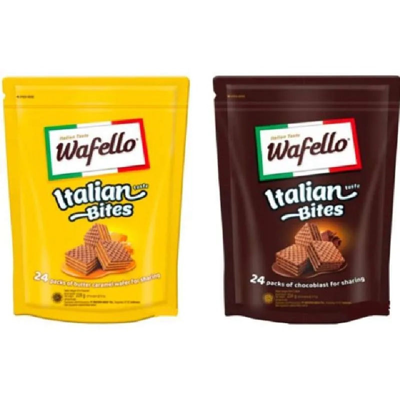 Jual Wafello Wafer Coklat Italian Bites Paket Parcel Lebaran Isi 24 ...