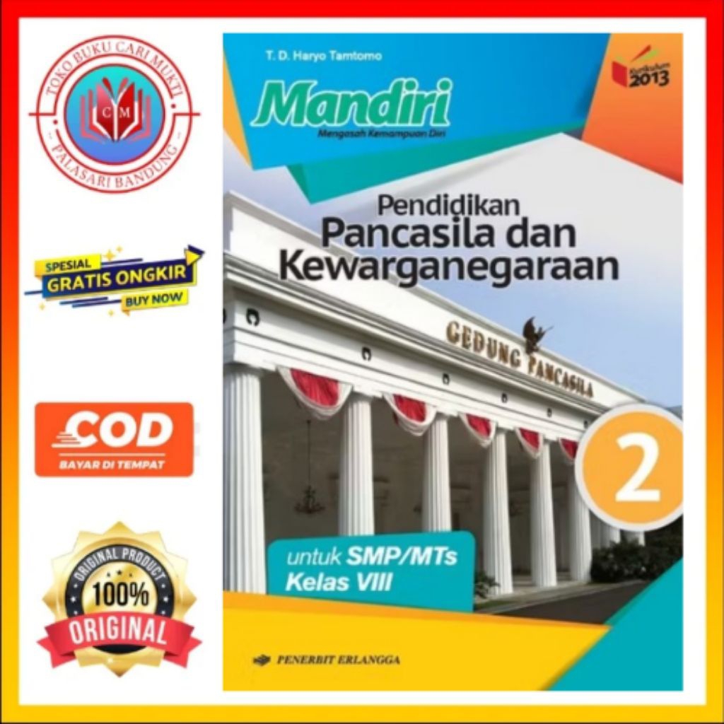 Jual BUKU MANDIRI PENDIDIKAN PANCASILA DAN KEWARGANEGARAAN UNTUK SMP/MTS KELAS 8 KURIKULUM 2013 ...