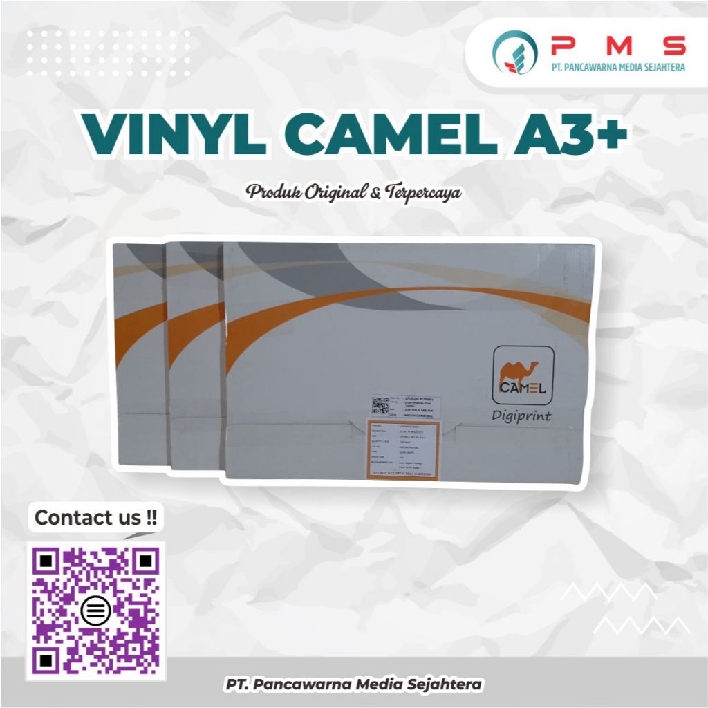 Jual Sticker vinyl laser A3+ CAMEL DIGIPRINT Glossy Matte Transparan ...
