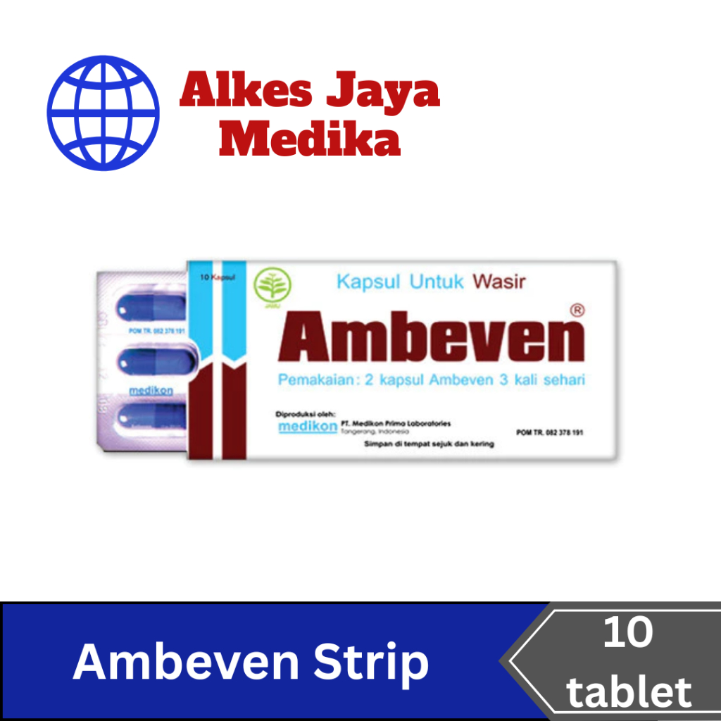 Jual AMBEVEN isi 10 kapsul - Obat Wasir | Shopee Indonesia