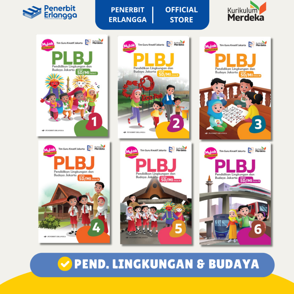 Jual [Erlangga Official] Pendidikan Lingkungan dan Budaya Jakarta (PLBJ ...