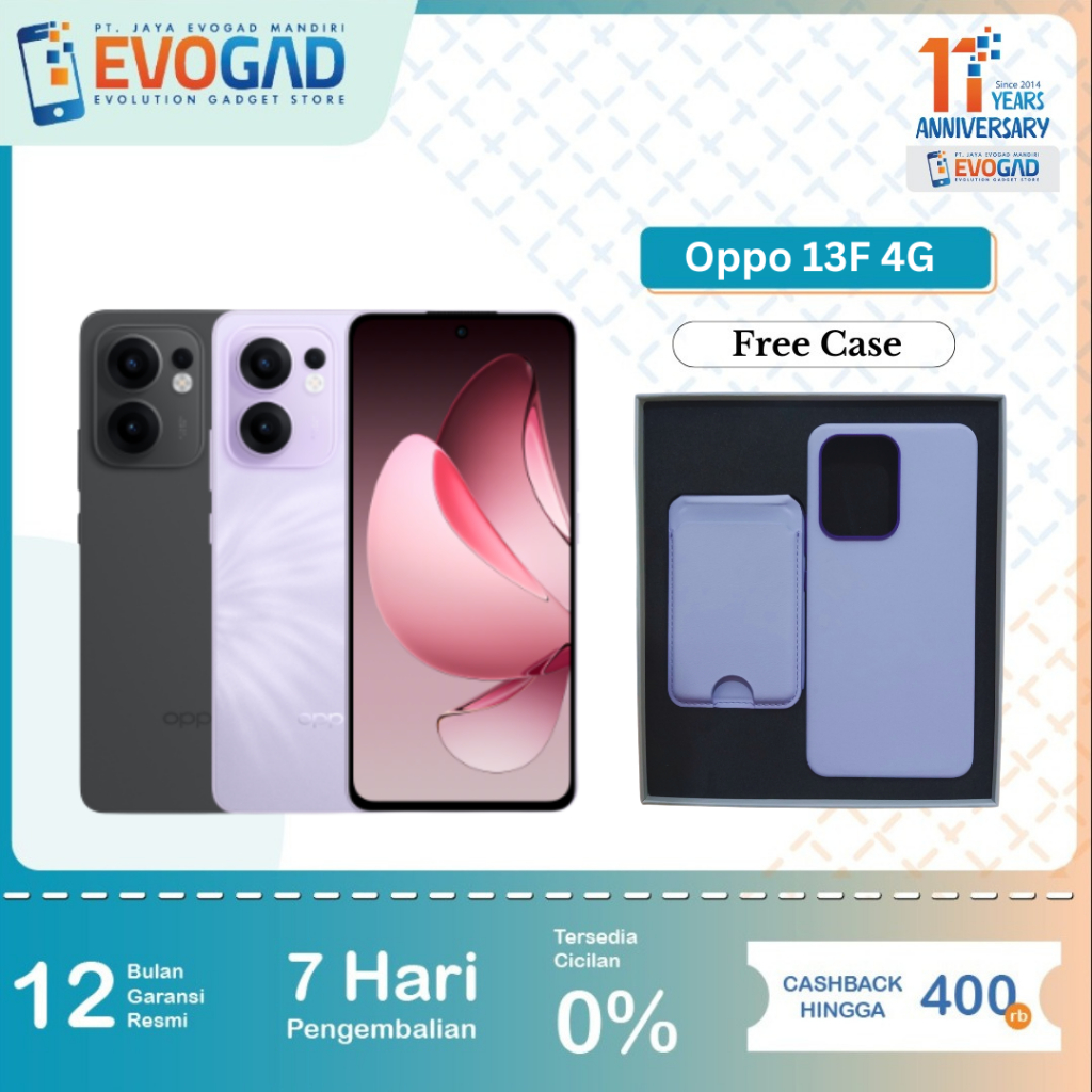 Jual OPPO Reno 13F 4G 8/256GB, Mediatek Helio G100 Android 15 50 MP 6. ...