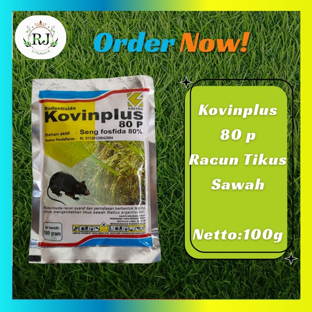 Jual Kovinplus 80p 100 gram - Racun Tikus Sawah Hama Tikus Pertanian ...