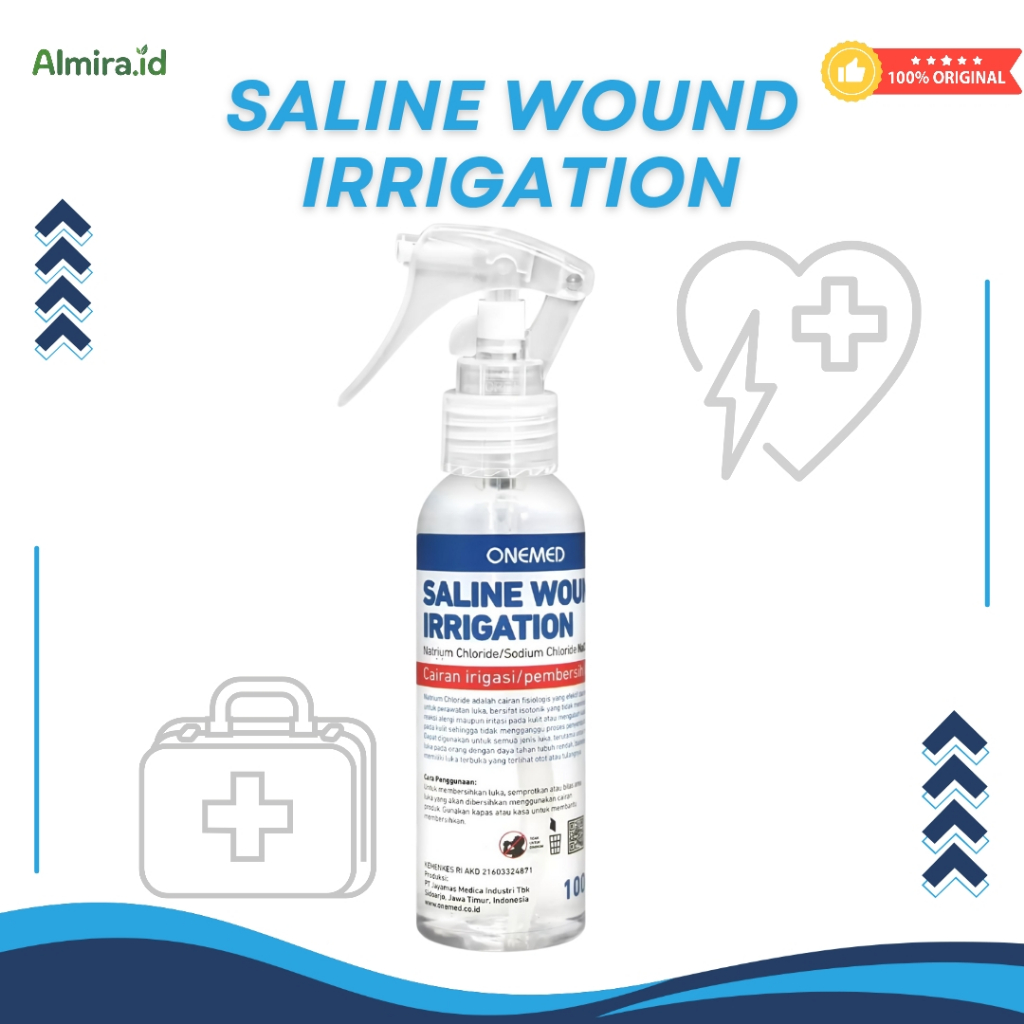 Jual Saline wound irrigation Onemed /cairan irigasi pembersih luka | Shopee Indonesia
