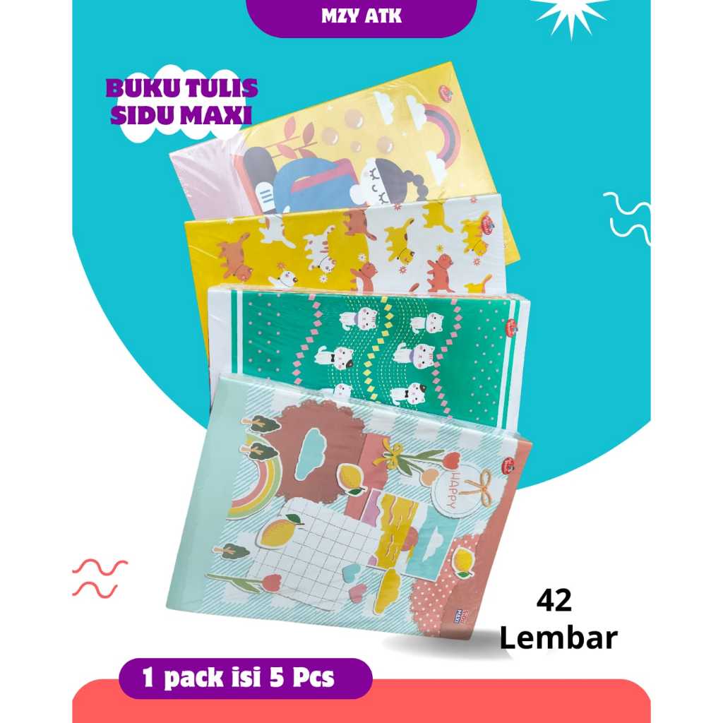 Jual Buku Tulis Sidu Maxi 42 Lembar / B5 Campuss / 1 Pak - 5 Buku | Shopee Indonesia