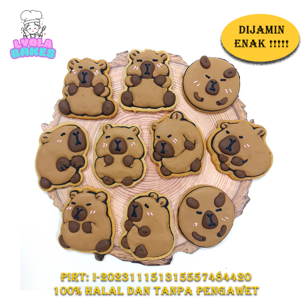 Jual Kukis KapiBara 10pcs FULL BADAN Cookies Cookie Cokies animal ...