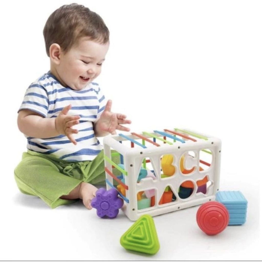 Jual MAINAN BAYI SHAPE SORTING HURUF KOTAK LATIHAN TARIK PUSH PULL ...
