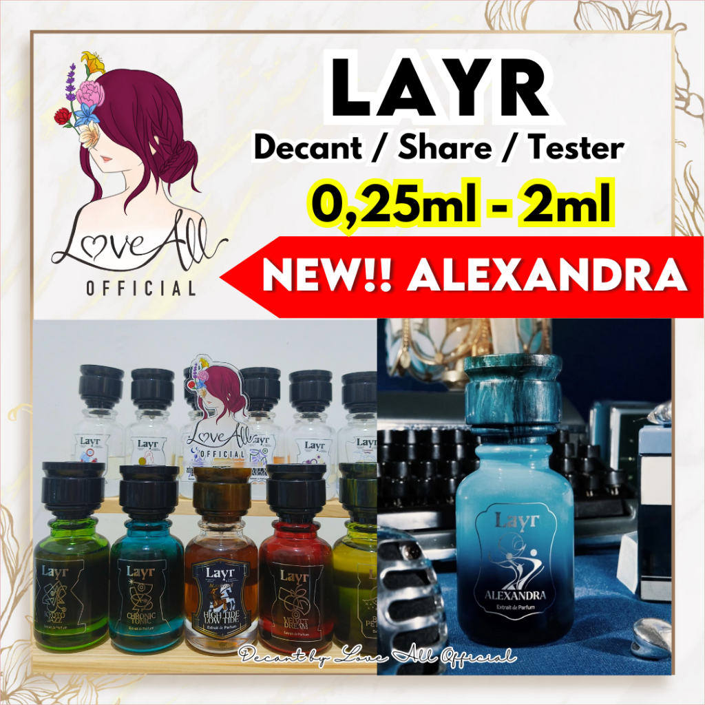 Jual LAYR 0,25 - 2ml ALL VARIANT ️ Decant Share in Bottle Tester Love ...