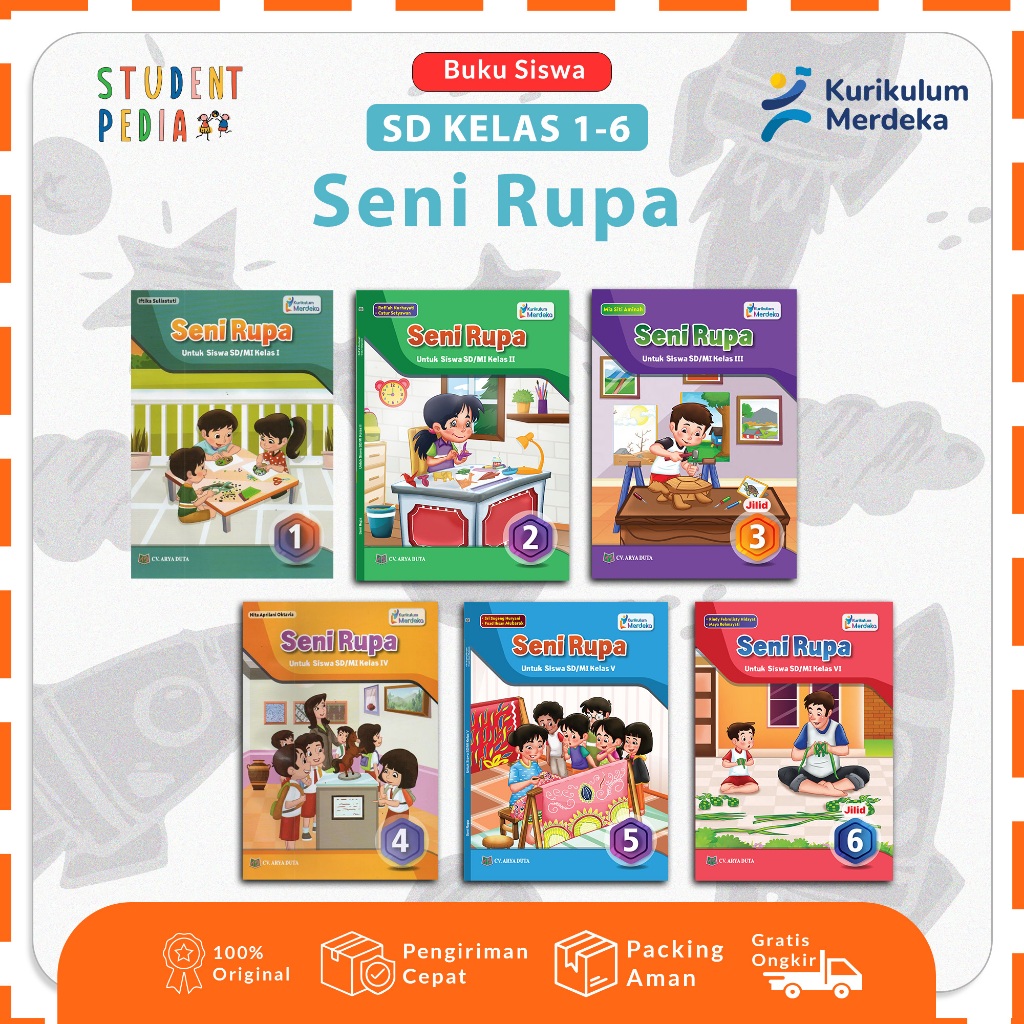 Jual Student Pedia - Buku Teks Pendamping Seni Rupa Untuk SD/MI Kelas 1, 2, 3, 4, 5, 6 ...