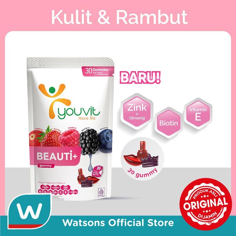 Jual Youvit Beauti+ 30 Hari dengan Ginseng, Biotin dan Vitamin E 120g | Shopee Indonesia