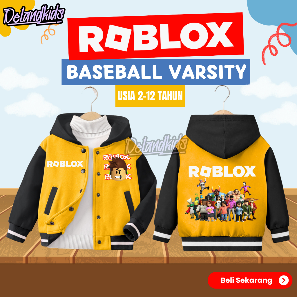 Jual Jaket Anak Roblox Laki-Laki/Perempuan Usia 2-12 tahun Bahan ...