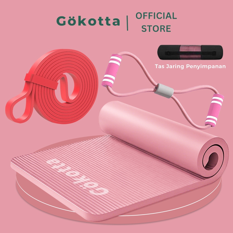 Jual GOKOTTA Set Matras Lengkap Dengan Tali Yoga Elastis/ Paket ...