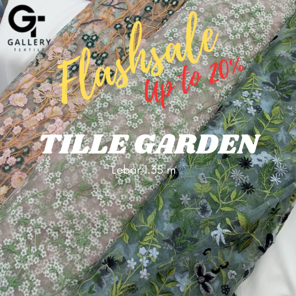 Jual TILE GARDENS / TULLE GARDENIA / BROKAT GARDENS / BRUKAT BUNGA ...
