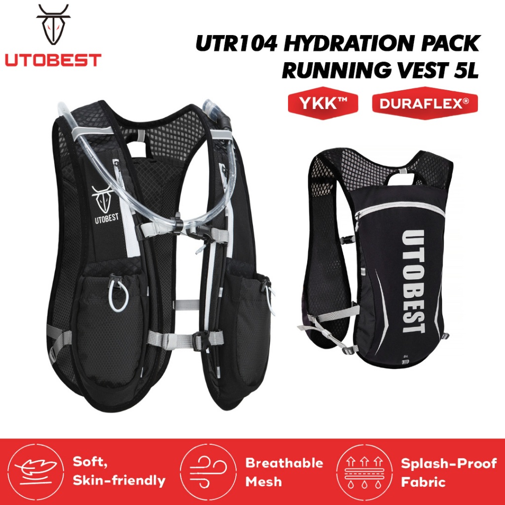 Jual UTOBEST Hydration Pack Vest Trail Running 5L Trail Running Rompi ...
