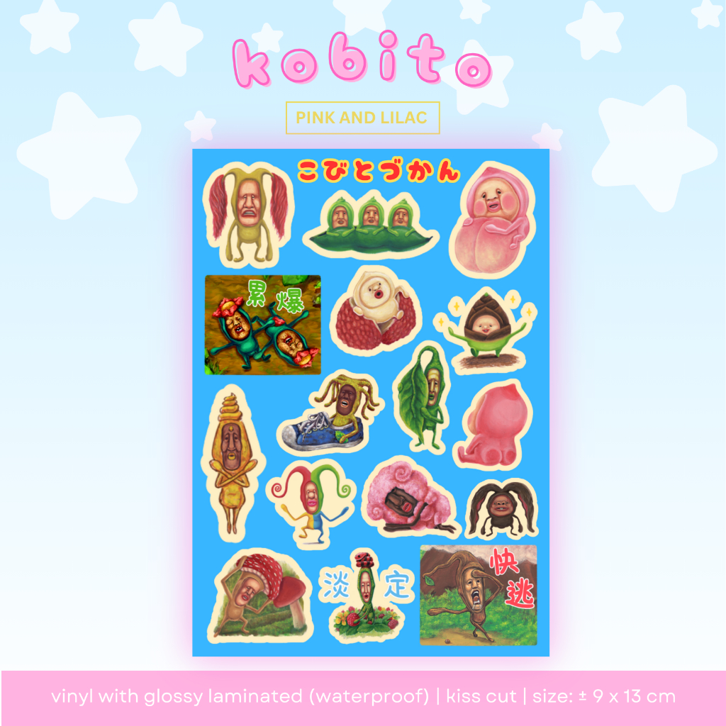 Jual Kobito Dukan Sticker Sheet | Deco Stiker Waterproof | Shopee Indonesia