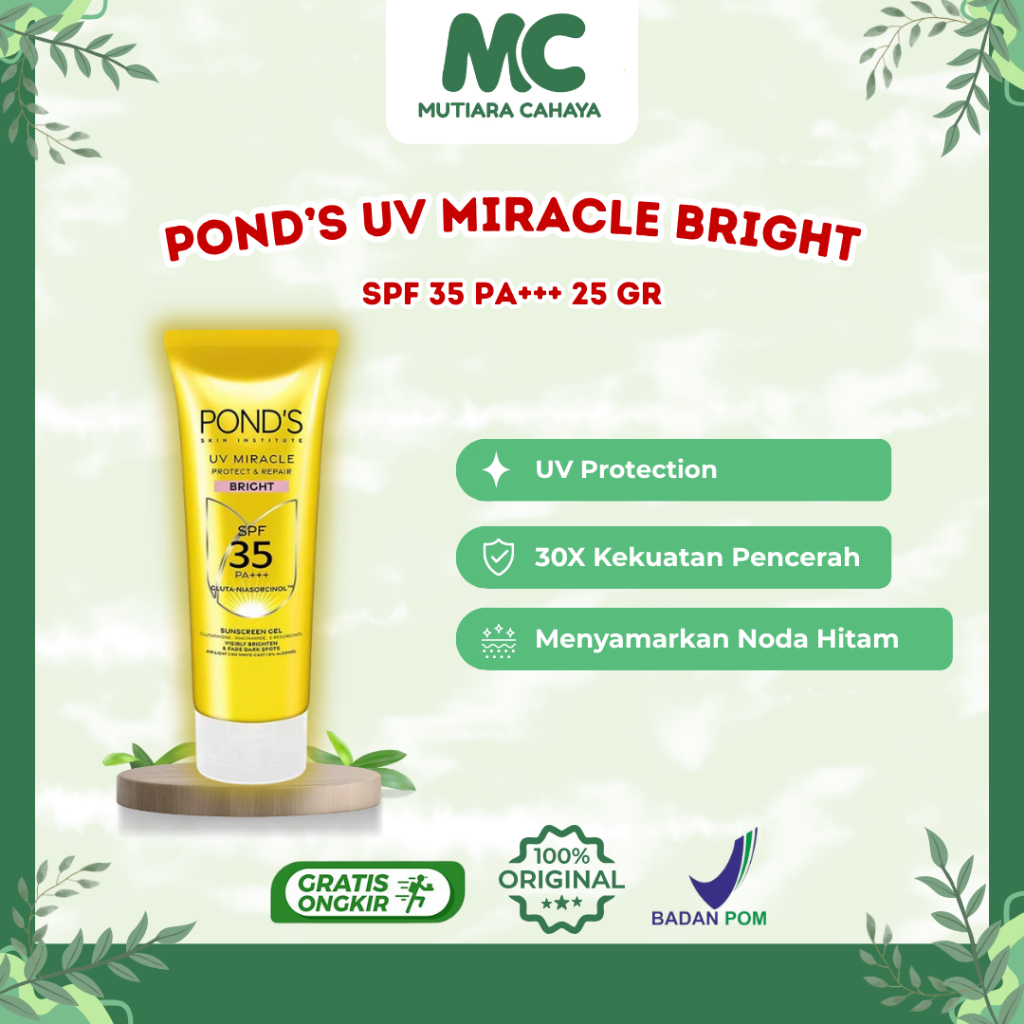 Jual MC Official - POND'S UV Miracle Sunscreen Bright SPF 35 PA ...