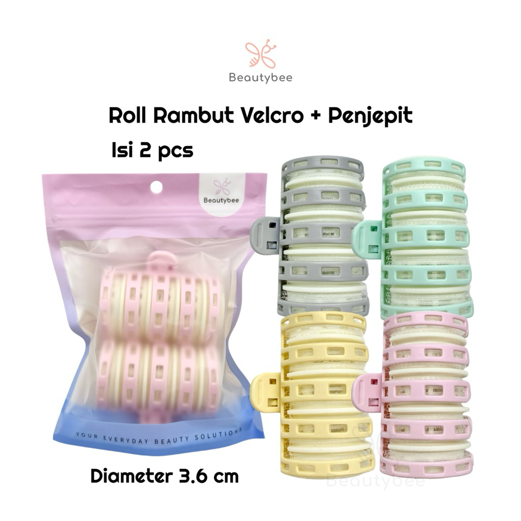 Jual BEAUTYBEE ROLL RAMBUT VELCRO BESAR PONI/BANGS JEPITAN ISI 2 (C269 ...