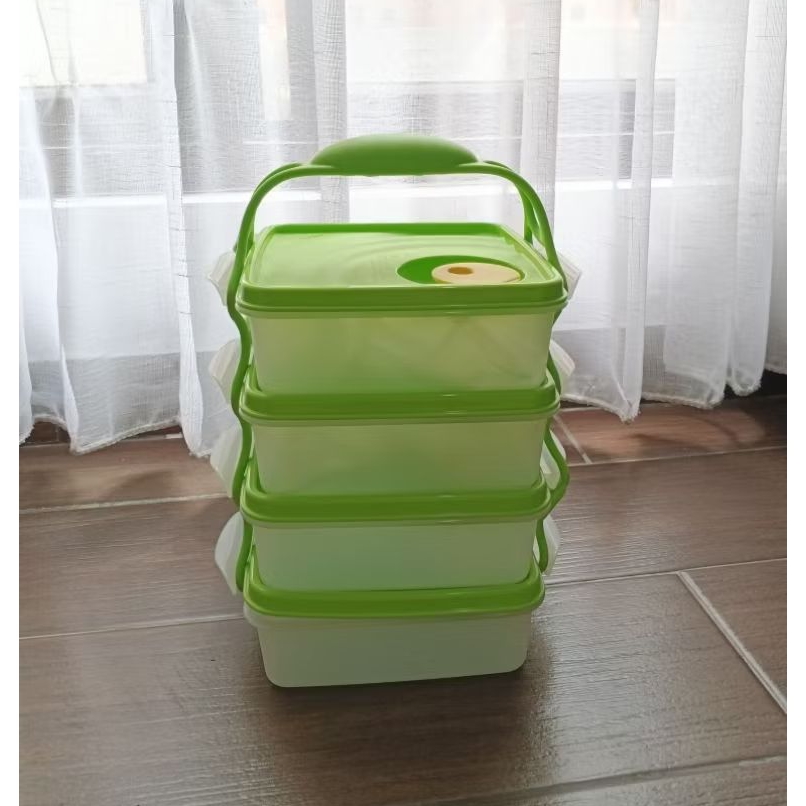 Jual Rantang Tupperware(Tupperware Crystalwave Goodie Box) | Shopee ...