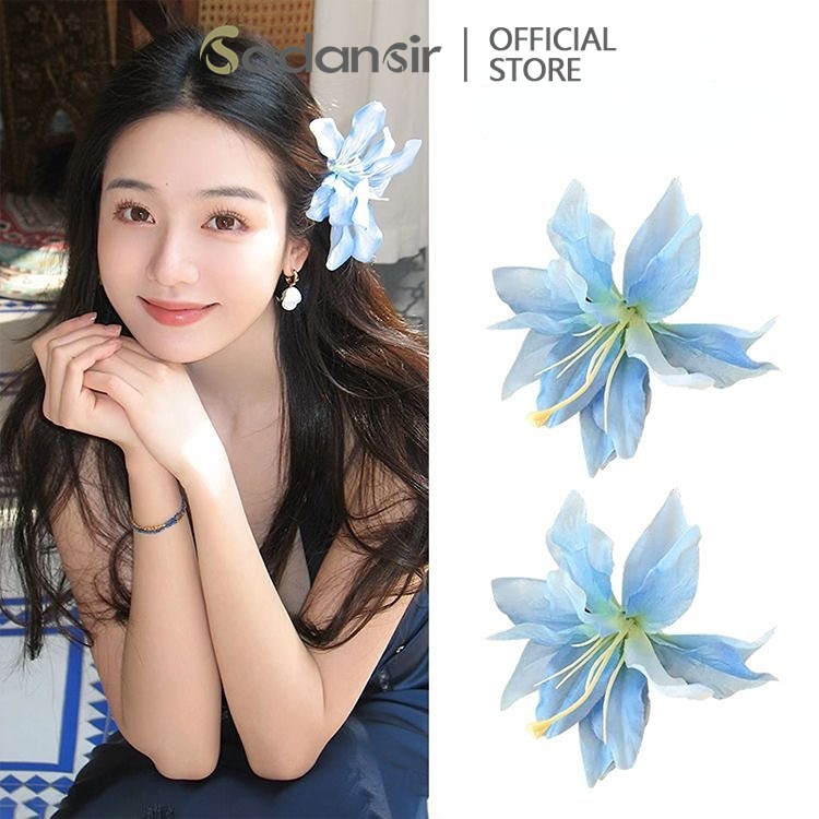 Jual Sadansir Jepit Rambut Bunga Simulasi Peri Lily Klip Rambut Hair ...