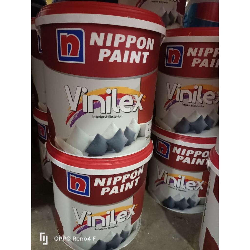 Jual Cat Nippon Paint Vinilex Interior & Exterior 5kg / Cat Tembok ...