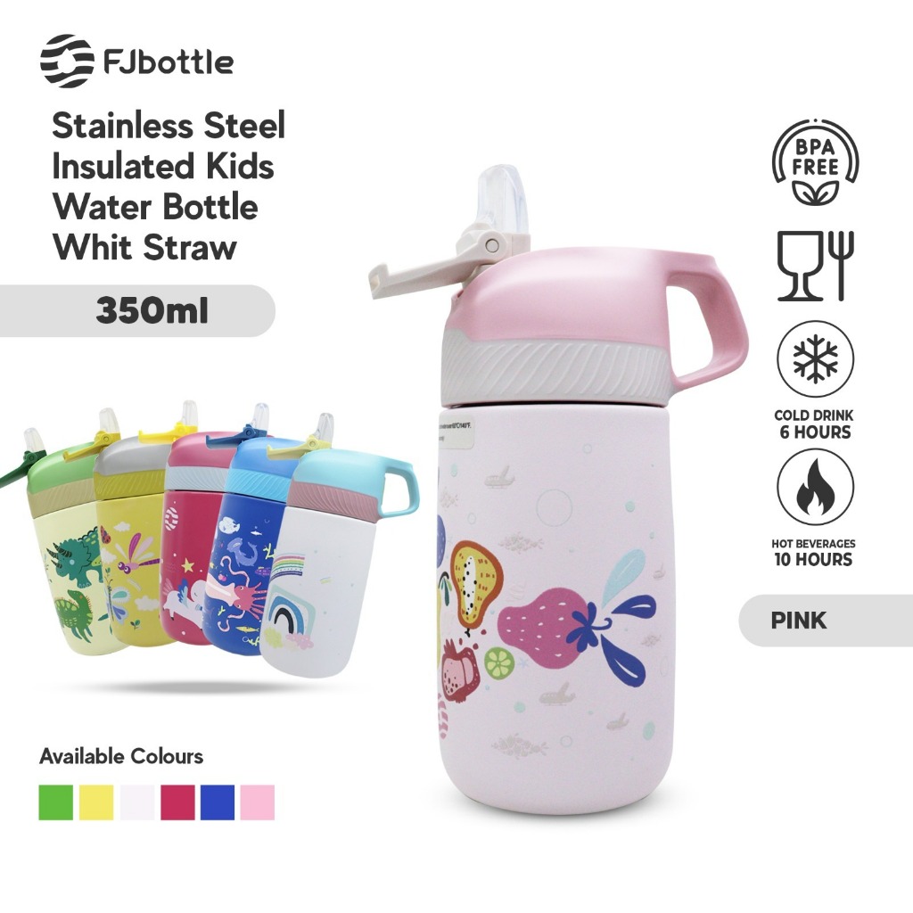 Jual FJBottle - SR2104 Botol Minum Tumbler Anak 350ml Stainless Steel BPA FREE SUS 316 Dengan ...