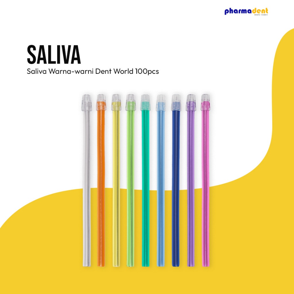 Jual Pharmadent - Saliva Dent Word Saliva Warna Warni isi 100pcs ...