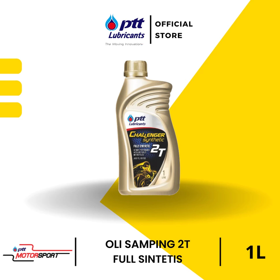 Jual PTT Challenger Synthetic 2T JASO FD/TC; ISO EGD [1L] Full Sintetis ...