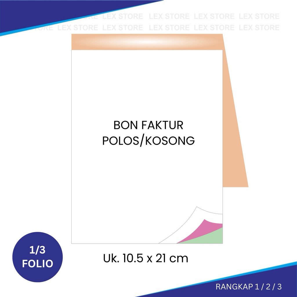 Jual NOTA Polos kosong 1/3 folio kertas NCR carbonles tembus untuk ...