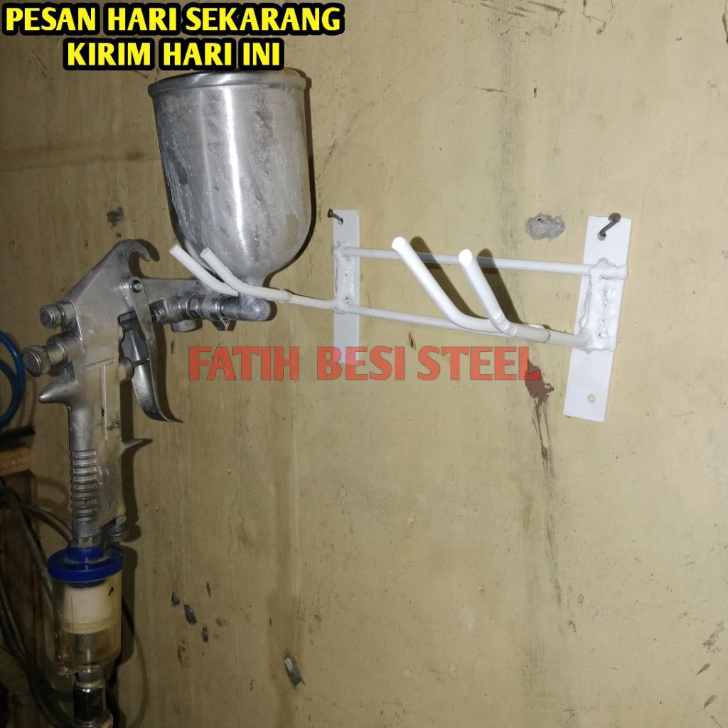 Jual Hanger Spraygun Tempat Penyimpanan Cat Semprot Tabung Atas Tabung ...