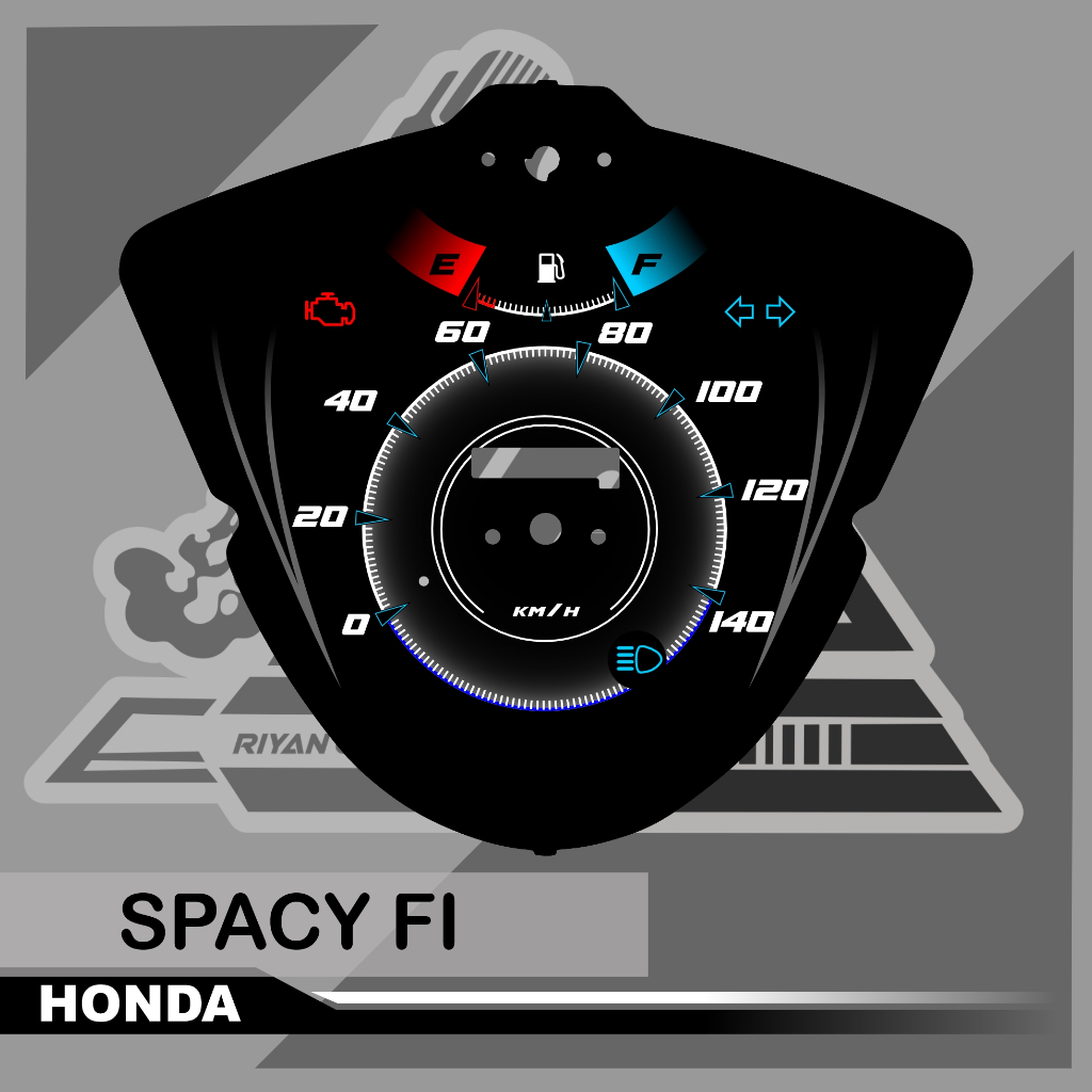 Jual papan speedometer custom honda spacy fi panel spidometer custom ...