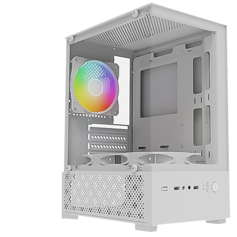 Jual INFORCE ETERNAL Tempered Glass M-ATX Gaming Case - YIN Black ...