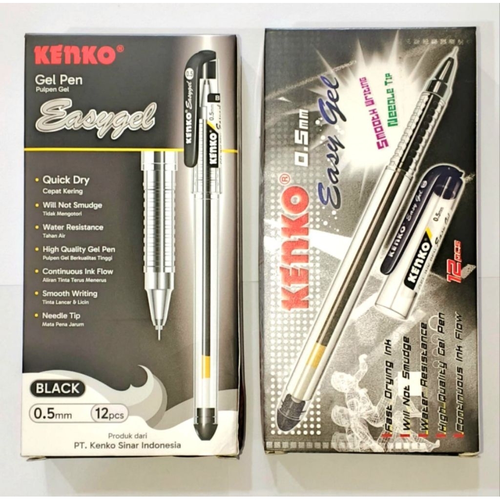 Jual Pulpen / Pen Kenko Easy gel Kenko 0.5mm (1 Lusin) | Shopee Indonesia