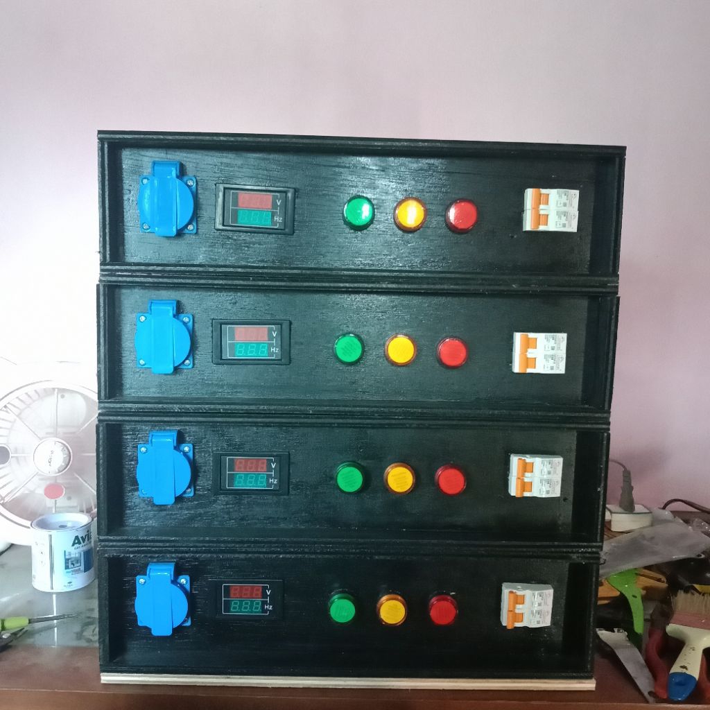 Jual PANEL LISTRIK 1 PHASE versi 1.2 plus stop kontak depan / panel ...