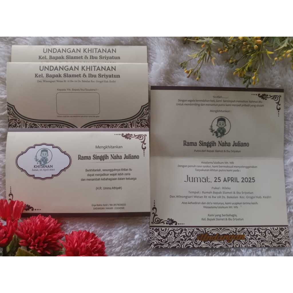 Jual undangan erba 2520 I Nikah I Khitan | Shopee Indonesia