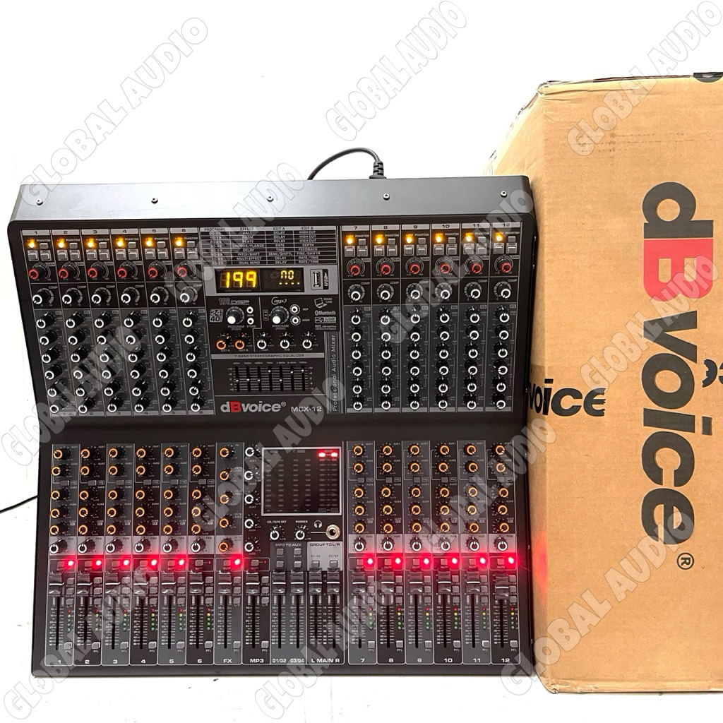 Jual Mixer Audio DB Voice MCX 12 NEW 12Channel Original Mixer Audio ...