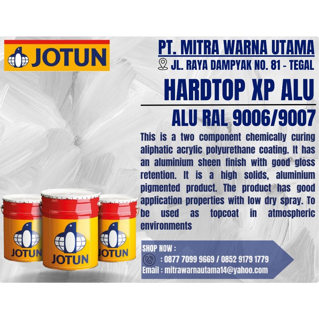 Jual Jotun Hardtop XP ALU RAL 9006/9007 4.05 Ltr (Comp A + Comp B ...