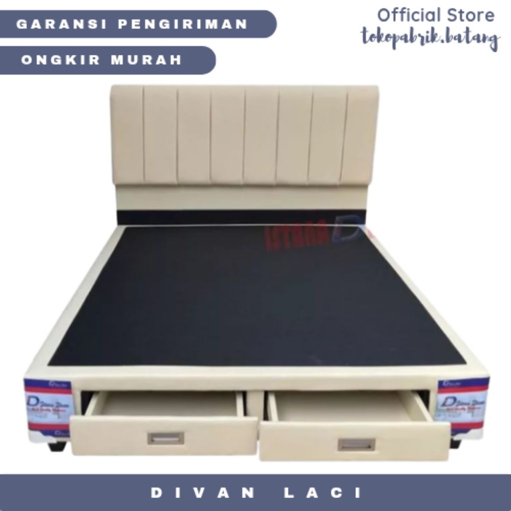 Jual Divan laci ukuran 120, 140, 160, 180 x 200 cm divan sandaran divan ...