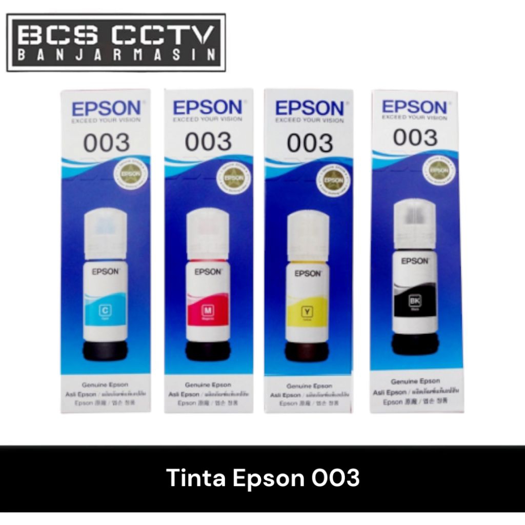 Jual Tinta Epson 003 BK YL CY MG Original | Shopee Indonesia