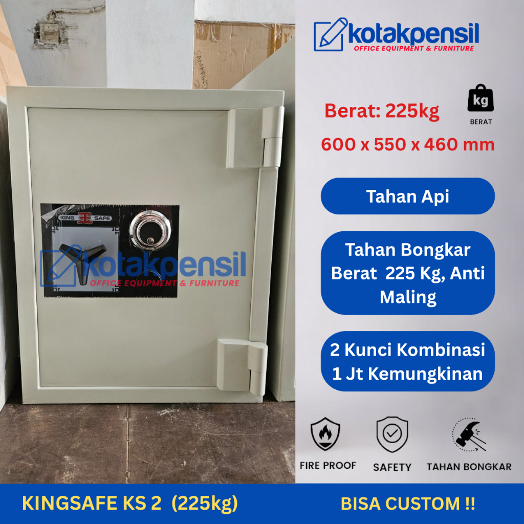Jual Brankas 100kg 225kg Kingsafe KS 2 | Brankas Besar Custom|Berangkas ...