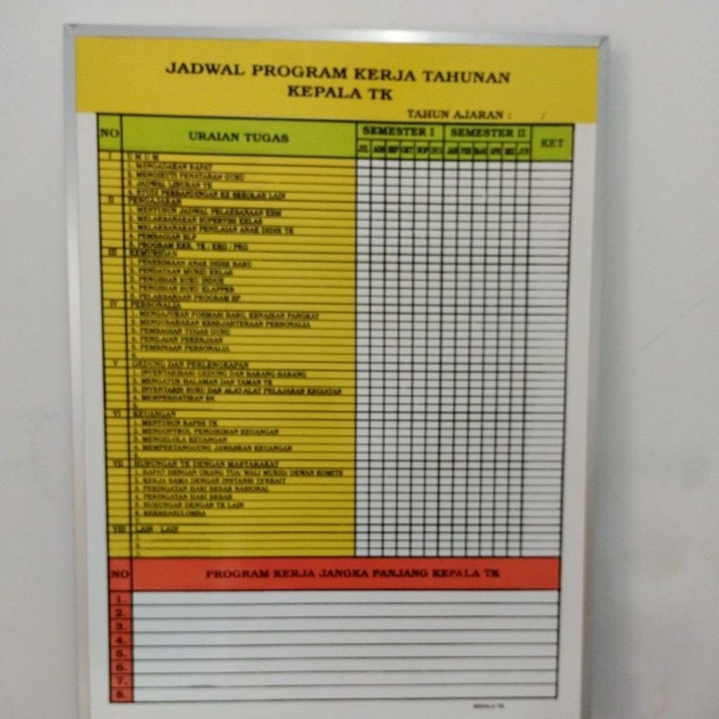 Jual PAPAN,PROGRAM,KERJA,TAHUNAN,KEPALA,TK | Shopee Indonesia