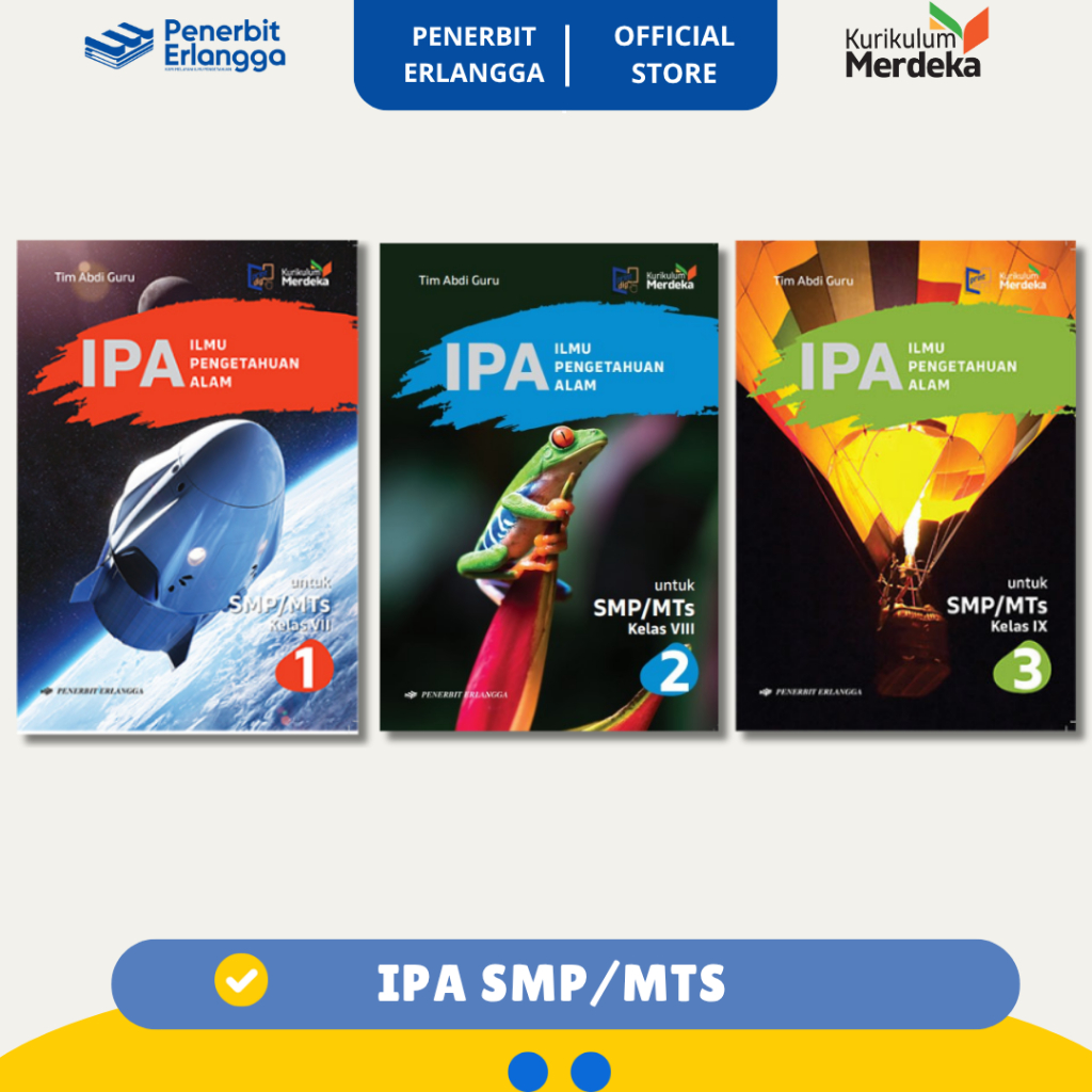 Jual [Erlangga Official] Ipa Smp/Mts Kelas 7 8 9 Kurikulum Merdeka ...