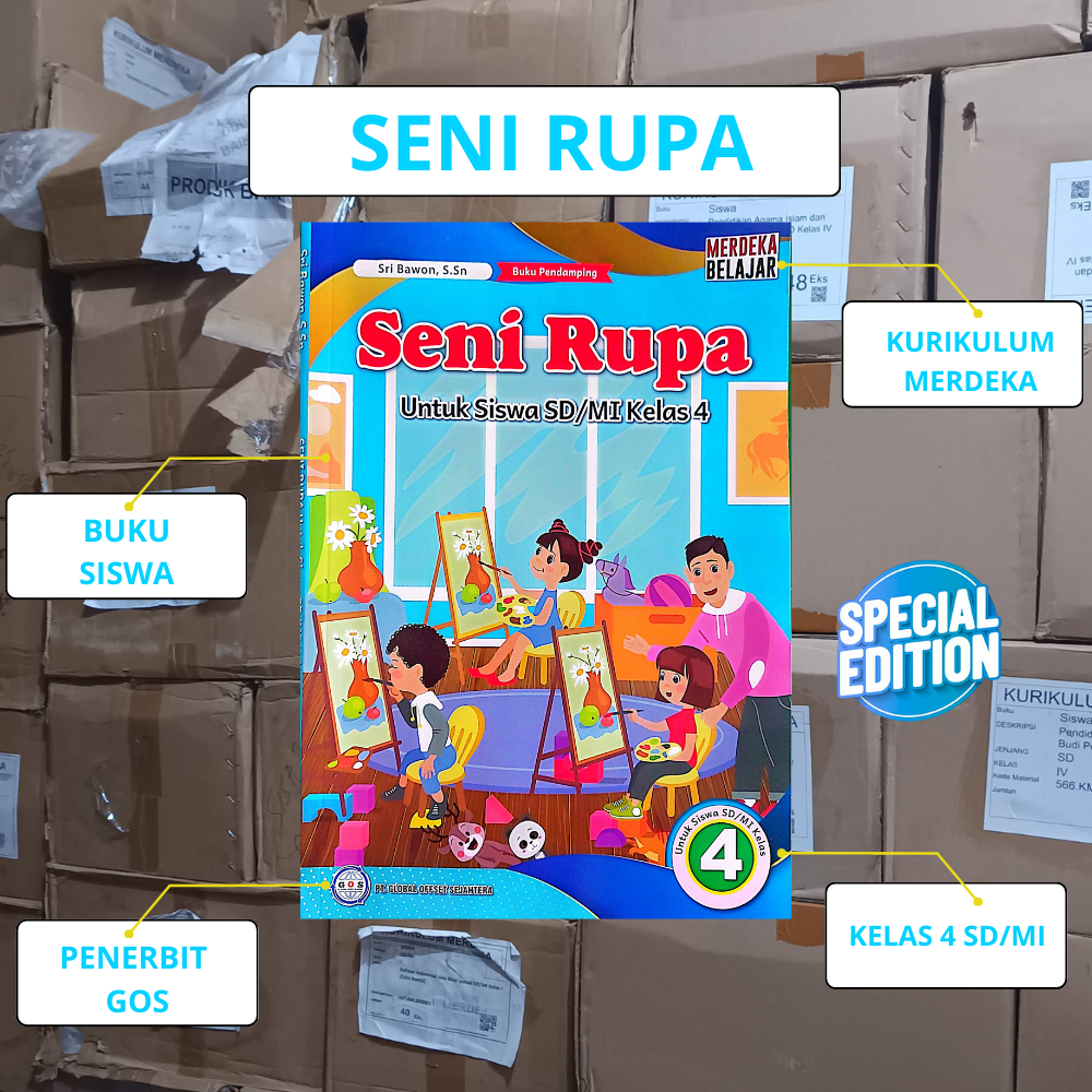 Jual Buku Siswa Seni Rupa SD/MI Kelas 4 Kurikulum Merdeka - GOS | Shopee Indonesia